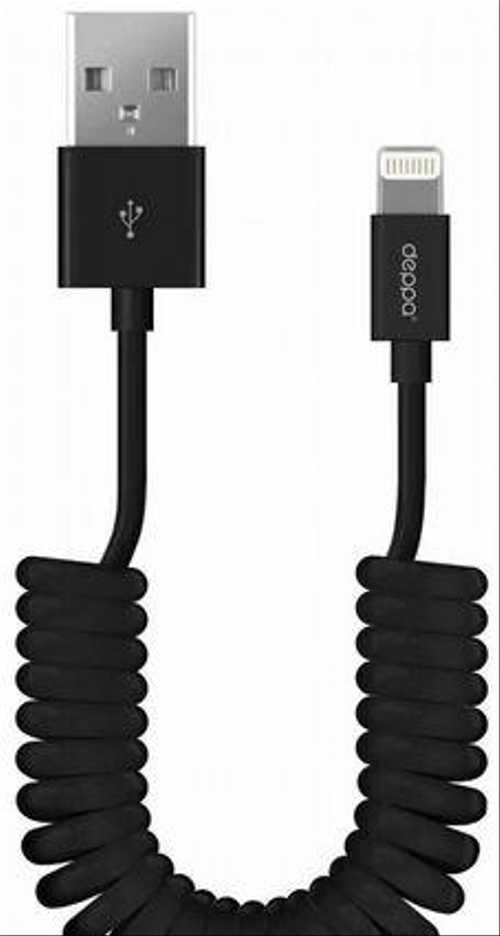 Кабель Deppa Data Cable USB - Lightning витой, че