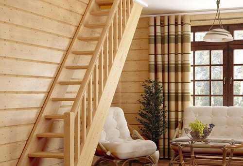 Деревянная лестница лс-10У под покраску