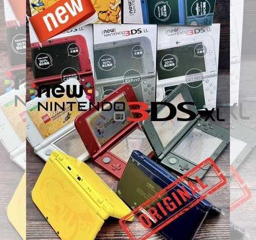 Новые New Nintendo 3DS XL(200  Игр,Комплекты)