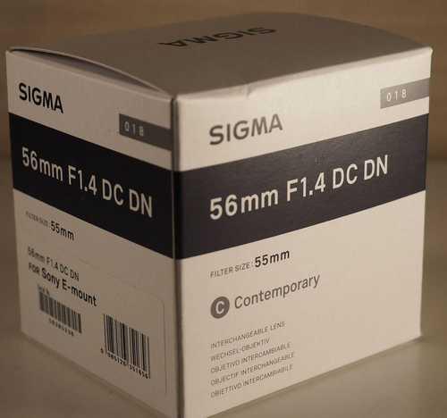 Sigma 56mm f/1.4 DC DN Sony E 56мм 56mm 1.4