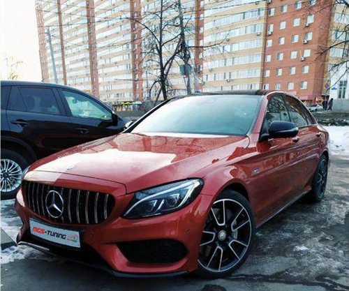 Решетка w205 рестайлинг GT-Style Mercedes-Benz