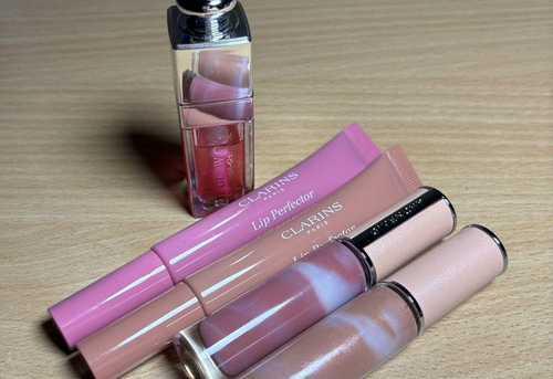Набор из 5 блесков для губ Dior, Clarins, Givenchy