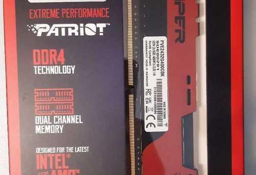 Новая ddr4 память Patriot (2*16) Гб 4000 Mgz