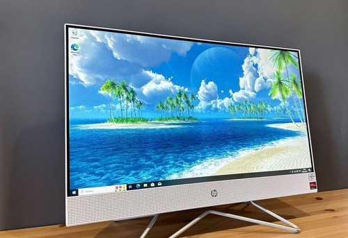 Белый Моноблок HP 24" IPS / 8gb / SSD + HDD