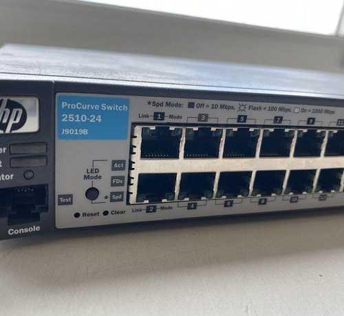 Коммутатор Hp procurve switch 2510-24