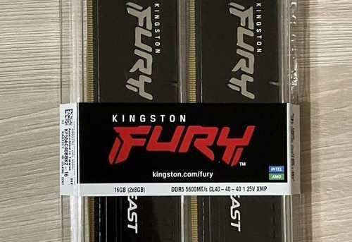 Комплект DDR5 Kingston 2*8Gb 4800-5600MHz