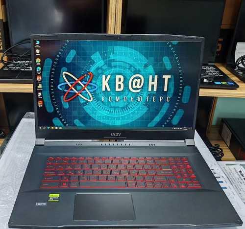 Новенький игровой MSI Katana 17 11800H RTX3060