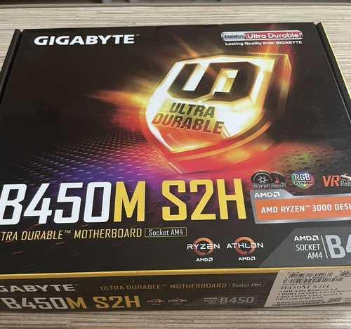 Материнская плата Gigabyte b450m s2h