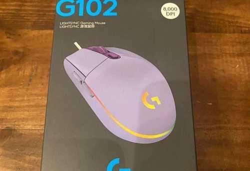 Игровая мышь logitech g102(фиолетовая)