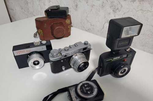 Фотоаппараты пленочные 3 шт + экспонометр