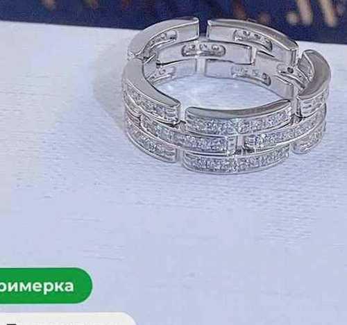 Кольцо Cartier Maillon Panthere из белого золота 1,8ct