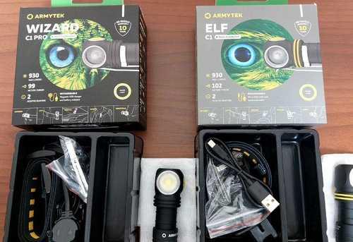 Armytek Wizard C1 Pro Magnet USB теплый, Elf C1