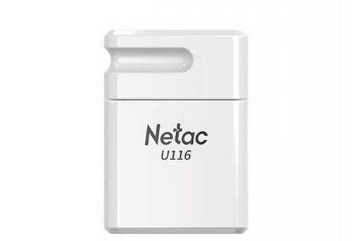 Флеш-диск 64 GB netac U116, USB 2.0, белый, NT03U1