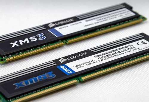 Оперативная память DDR3 8гб Corsair XMS3