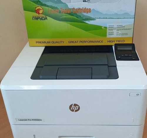 Принтер HP M402dne   новый картридж