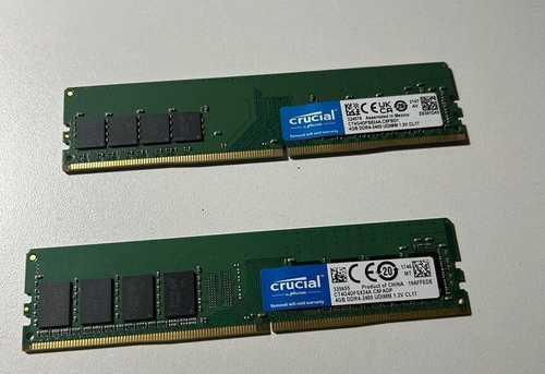 Оперативная память Crucial ddr4 8gb (2x 4gb)