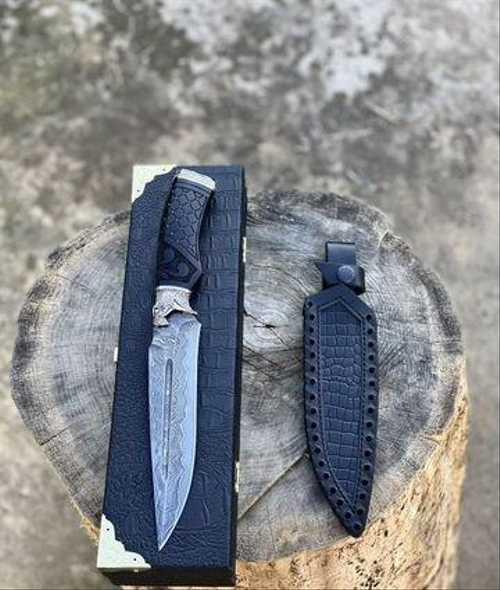 Кизлярский нож «Гюрза» дамаск