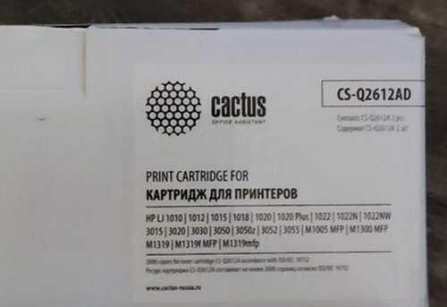 Картридж cactus CS-Q2612AD 2шт. Новые