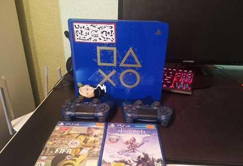 Sony PS4 slim limited edition+диски