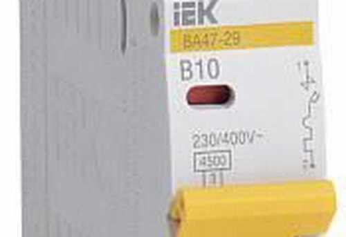 Автоматический выключатель IEK ва 47-29 B10, 10А
