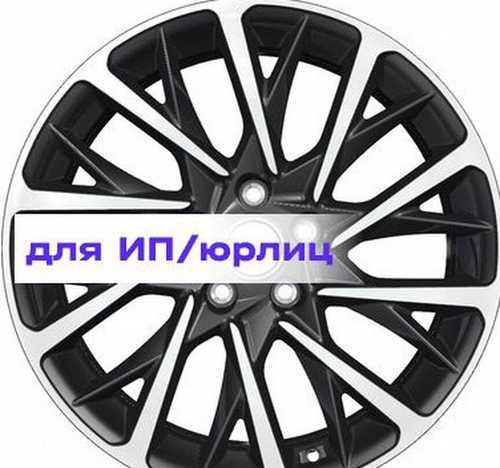 Khomen Wheels 7,5x18/5x112 ET39 D66,6 KHW1804 (Audi A4/A6) Black-FP