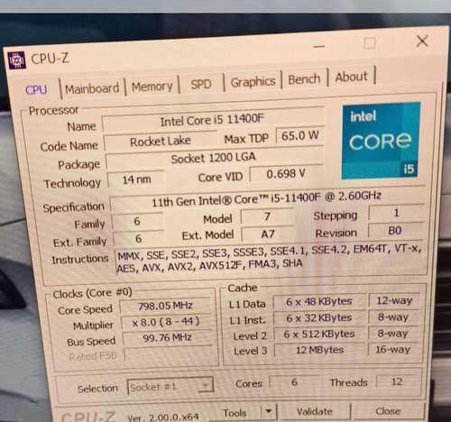 Intel Core i5 11400f