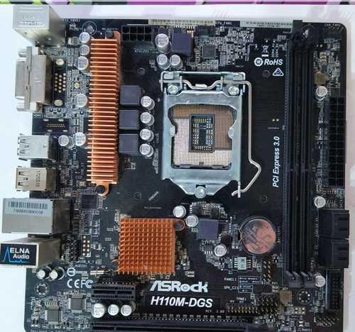 Материнская плата ASRock H110M-DGS R3.0 LGA1151