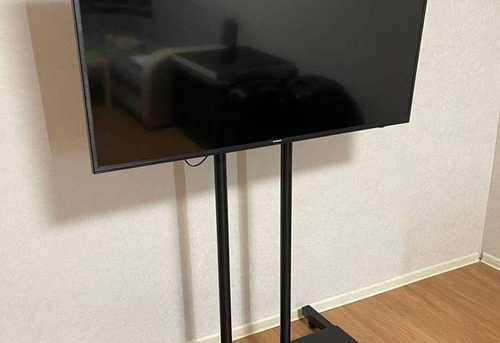 Телевизор samsung smart TV 50 4K +мобильная стойка
