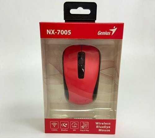 Мышь беспроводная Genius NX-7005 красная (red, G5