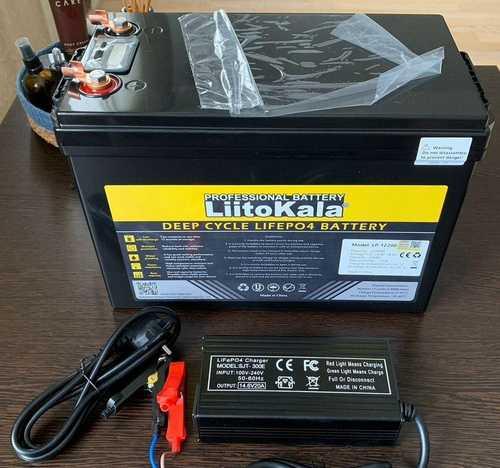 Аккумулятор lifepo4 LiitoKala 12v 200A  зу 20а