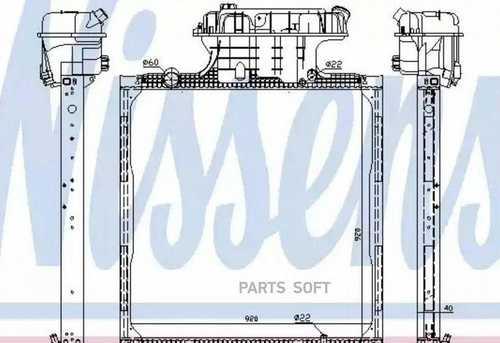 Радиатор охлаждения двс MAN TGA-series (2000) TGA