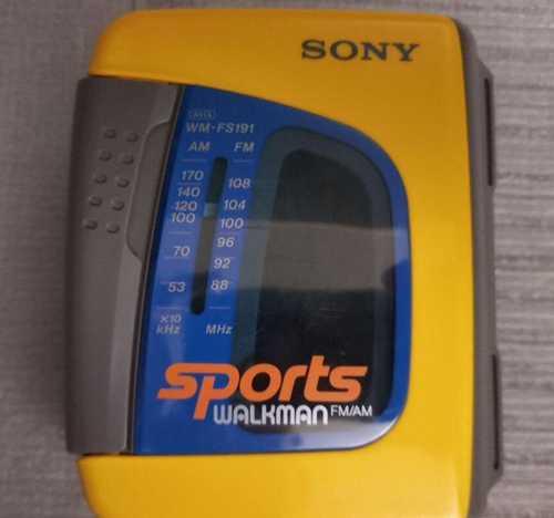 Кассетный плеер sony walkman sports WM FS 191