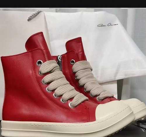 Кеды rick owens jumbo red