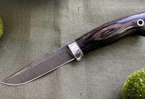 Мини нож "Чирок", клинок Дамасская сталь, рукоять