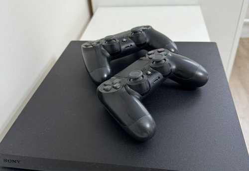 Sony playstation PS4 pro, 2 джостика