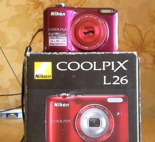 Цифровой фотоаппарат Nikon coolpix L26 на запчасти