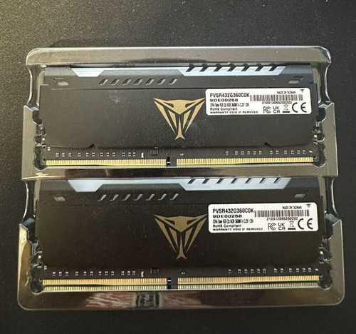 Оперативная память Patriot ddr4 32Gb 3600