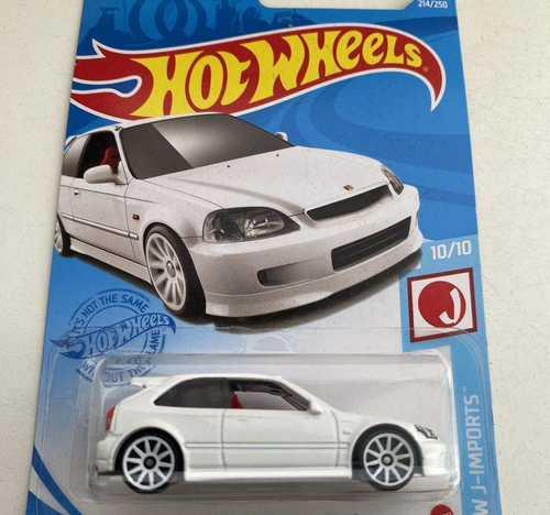 '99 honda civic type R EK9)hot wheels белый