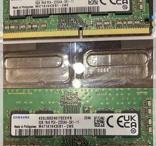 Оперативная память ddr4 16gb samsung 3200