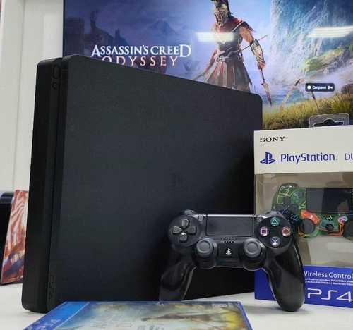 Sony PS4 Slim   2 геймпада  115 игр