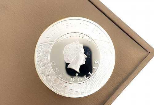 Серебряная монета Елизавета II 925пр