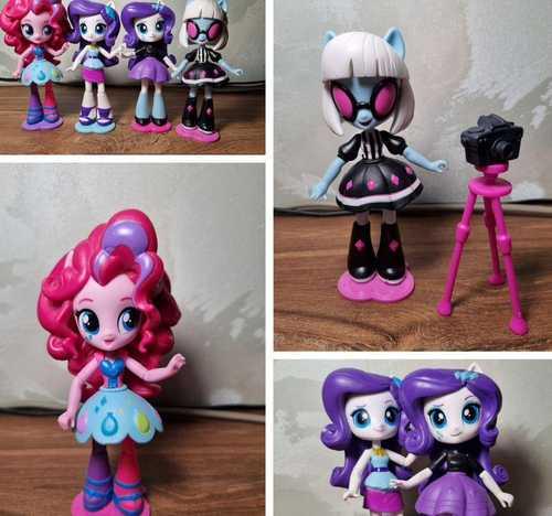 Equestria girls minis Рарити, Пинки Пай, Фотофиниш
