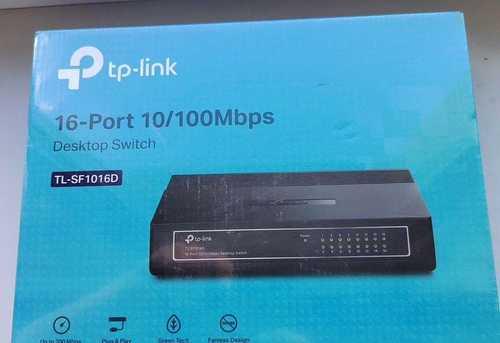 Коммутатор TP-link TL-SF1016D, 16 портов