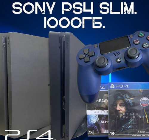 Ps4 slim 1tb с играми