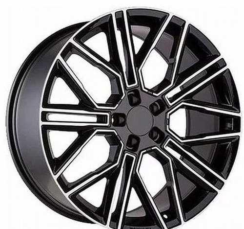 R21 5x112 9,5J ET37 D66,6 Khomen KHW2101 Black-FP (Front)