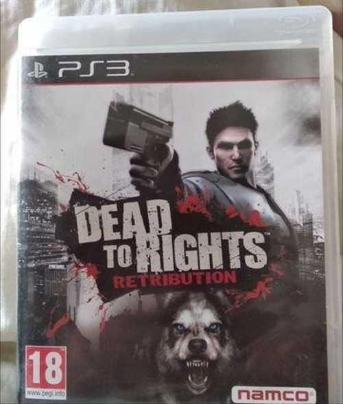 Диск для ps3 Dead to rights retribution