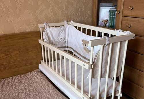 Детская кровать люлька для новорожденных