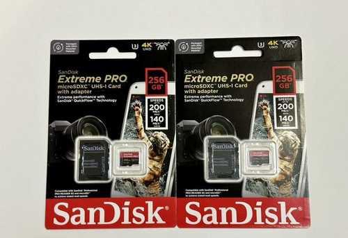 Карта памяти MicroSD Extreme Pro 256Gb Новая