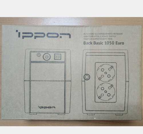 Ибп Ippon Back Basic 1050 Euro, 1050вa