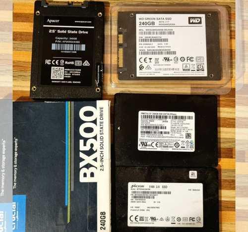 SSD диски 240 и 256 гб